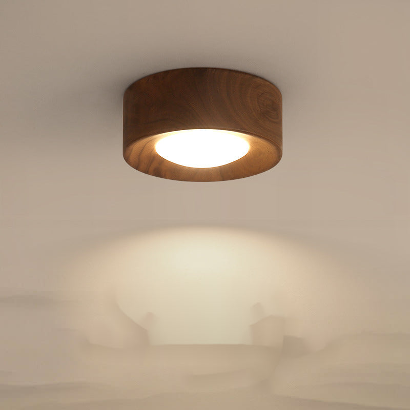 Open-Mounted Downlight Embedded Living Room Ceiling Solid Wood ...